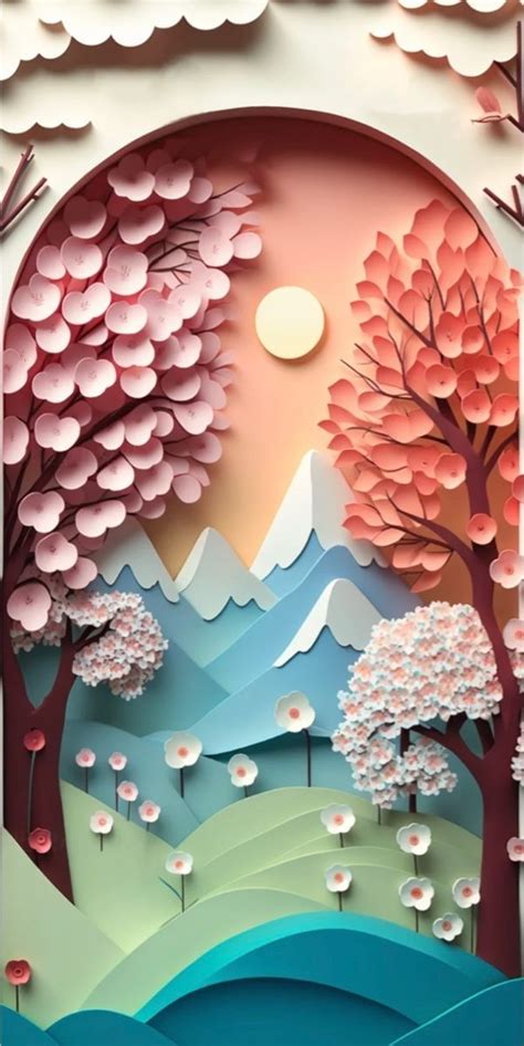 Pin by Mariana Sillva on 𝑨𝑳 𝑷𝑰 Paper cutout art Pastel iphone