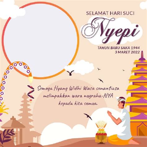 Contoh Ucapan Dan Twibbon Hari Raya Nyepi 2022 Tahun Baru Saka 1944