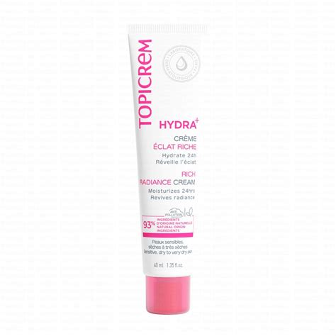 TOPICREM Hydra Crème hydratante éclat riche 40ml Parapharmacie Prado
