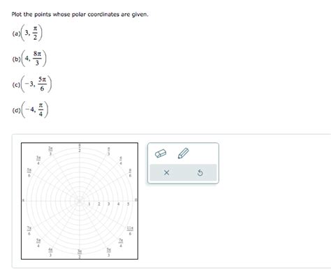 solved plot the points whose polar coordinates are given
