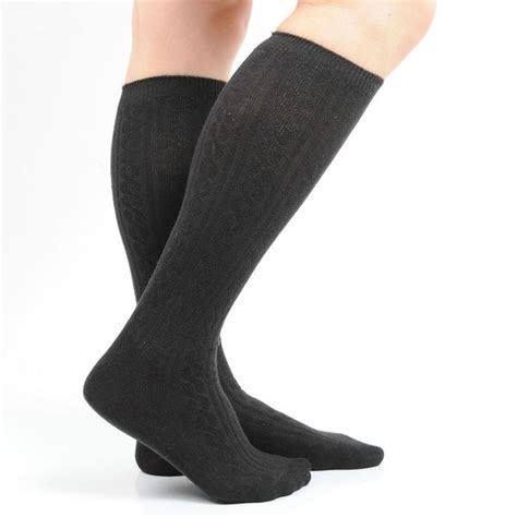 100 Cotton Knee High Socks Support Custom And Private Label Kaite Socks