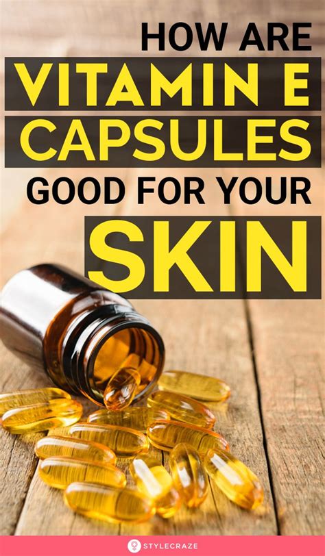 Vitamin E Capsule For Skin Benefits And How To Use On Face Vitamin E