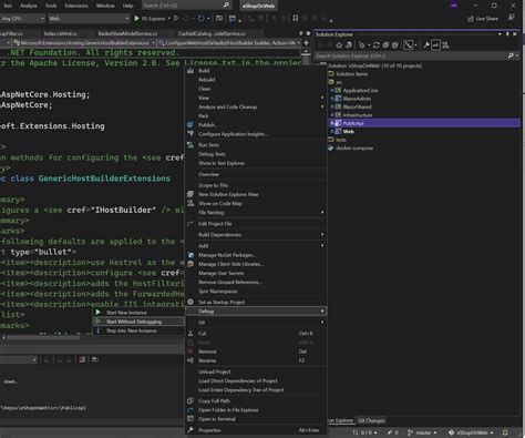 Visual Studio Debugger On Twitter The Project Menu In The Solution
