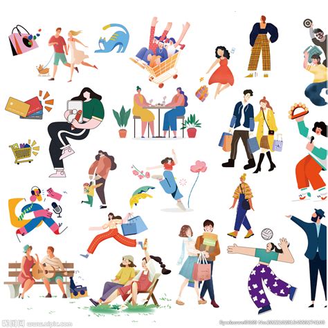 扁平化人物 插画人物设计图广告设计广告设计设计图库昵图网