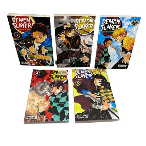 Demon Slayer Books 1 5 Koyoharu Gotouge Manga S
