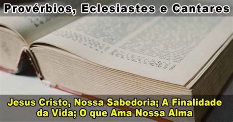 Provérbios Eclesiastes e Cantares de Salomão Assembleia de Deus do