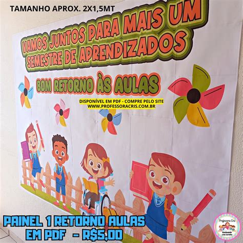 Pdf Painel Retorno S Aulas Professora Cris Ensinando Carinho