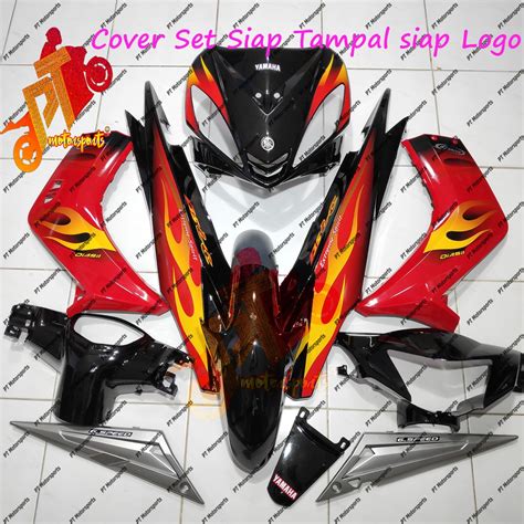 Lc 135 V1 Hitam Oren Yamaha Lc 135 V1 Cover Set Hitam Orange Original