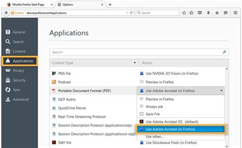 configure browser to use the adobe pdf plug in to open online pdf files