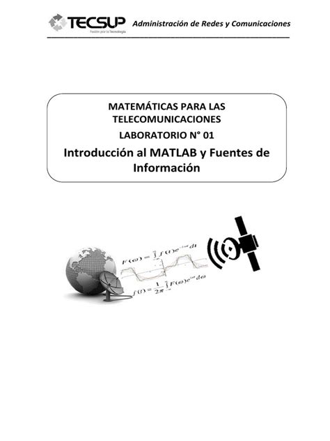 laboratorio 01 introducción al matlab y fuentes de información pdf matlab matriz