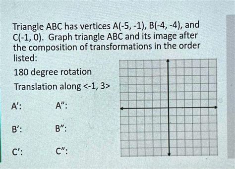 Triangle Abc Has Vertices A B And C Graph