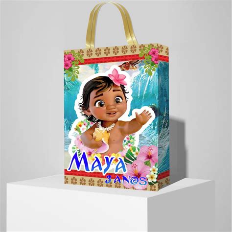 Sacolinha Surpresa Personalizada Aniversário Moana Baby Elo7