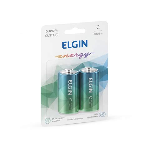PILHA ALCALINA C BLISTER 2 UNIDADES ELGIN Enovamix