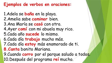 100 Ejemplos De Verbos En Oraciones NBKomputer
