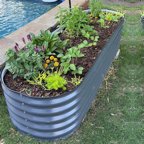 Tall In Modular Metal Raised Garden Bed Kit Vego Garden