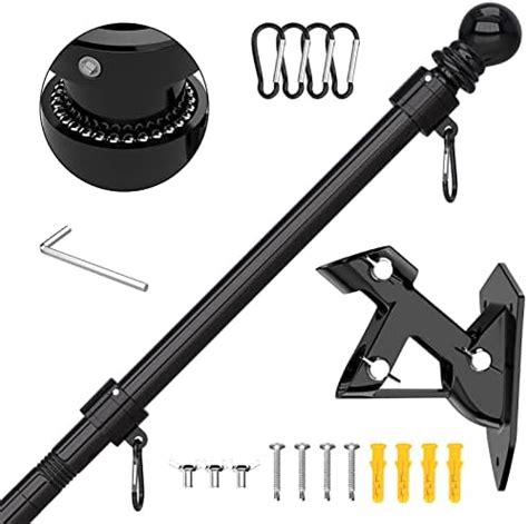 Fiason Flag Pole Tangle Free Flagpole With Upgraded Bracket Ft
