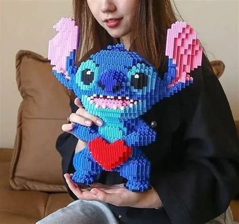 Lilo Et Stich Brique Construction Mini Blocs Figurine Monter Jouet
