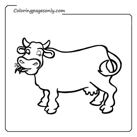 Vacas para colorear Páginas para colorear para niños y adultos