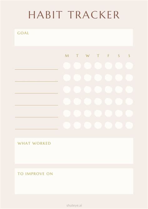 Free Printable Habit Tracker Bullet Journal Ideas Artofit