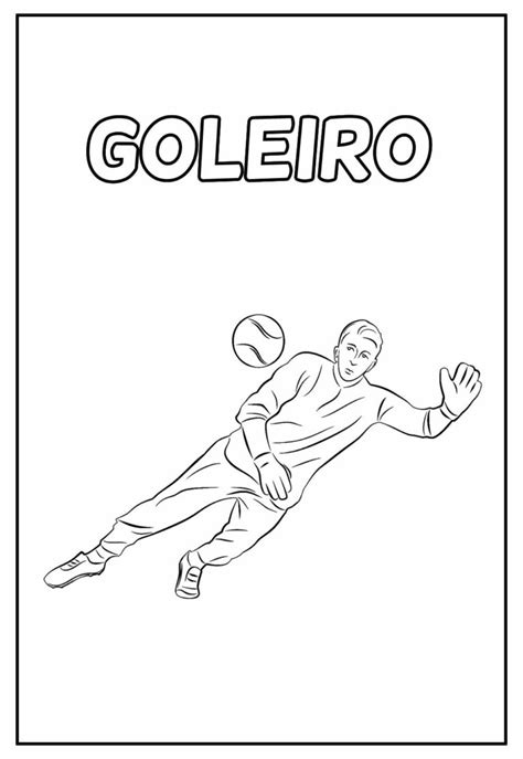 Desenhos De Goleiro Para Colorir Bora Colorir