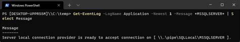 get eventlog in powershell mssql dba blog