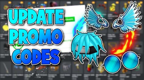October All Updated New Promo Codes Roblox Free Items And
