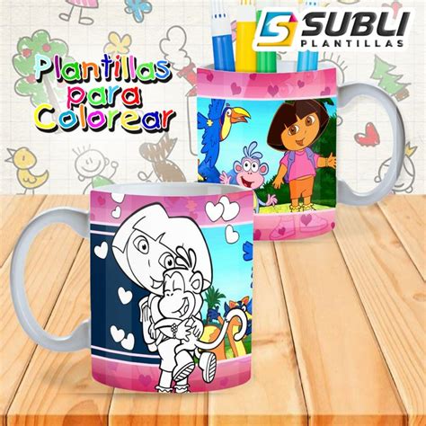 Plantillas Para Sublimar Tazas Infantiles Para Colorear