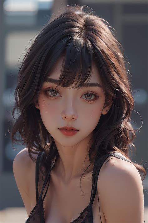 A Woman With Long Hair And A Bra Top Posing For A Picture SeaArt AI