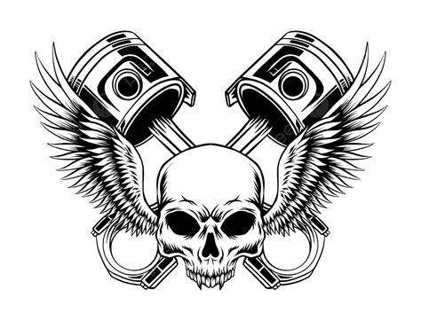 Biker Skull Logo On Transparent Background Png Similar Png The Best