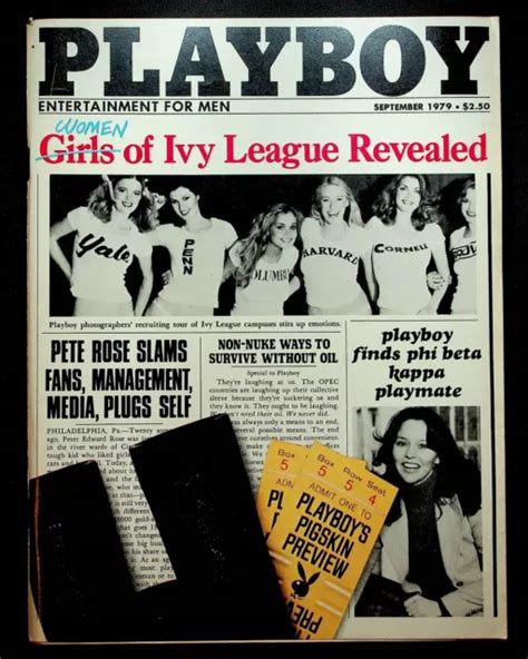 Playboy Magazine September Vg Phi Beta Kappa Pete Rose Ivy League