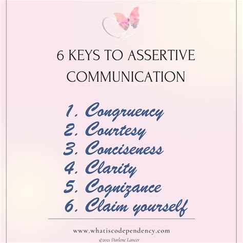 6 Keys To Assertive Communication