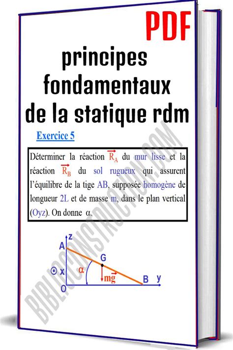 Principes Fondamentaux De La Statique Rdm PDF