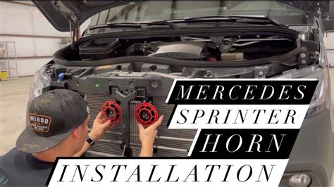 How To Install Hella Supertone Horns On A Mercedes Sprinter Van Youtube