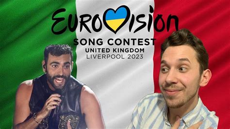 MARCO MENGONI DUE VITE MY FIRST REACTION EUROVISION 2023 YouTube
