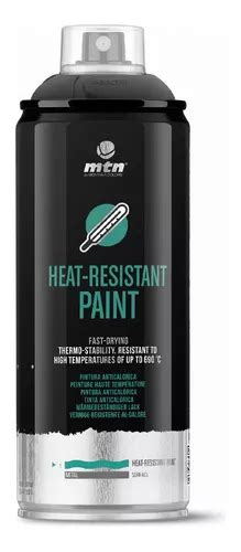 Pintura Aerosol Montana Colors Alta Temperatura Negro Mate