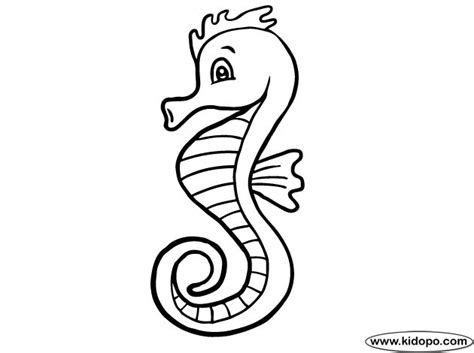 El arte de enseñar Colorear caballito de mar 2 Mar para colorear