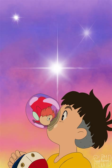 Peinture Ponyo De Ghibli