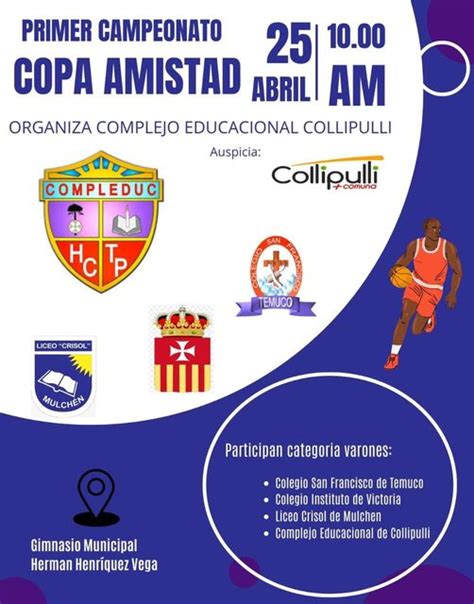 La emoción del básquetbol llega a Collipulli con el Primer Campeonato