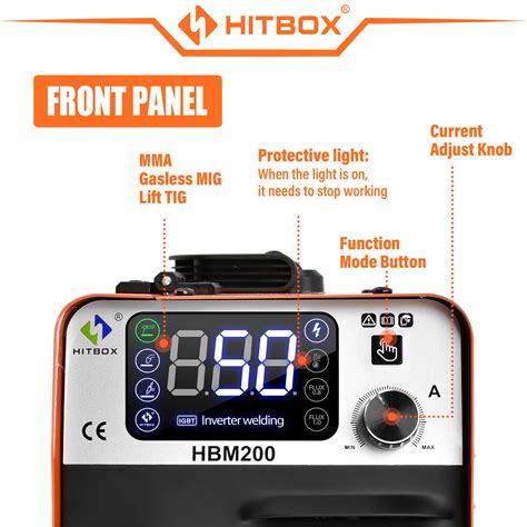 Hitbox In Mig Welder Mma A Gasless Igbt V Inverter Mig Welder W
