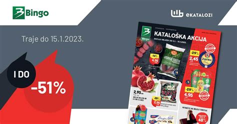 BINGO katalog JANUAR 2023 SNIŽENJE I Do 51 sniženje traje od 3 1 do