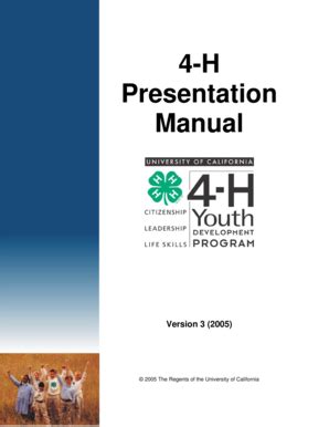 Fillable Online Celosangeles Ucdavis 4 H Presentation Manual Version 3