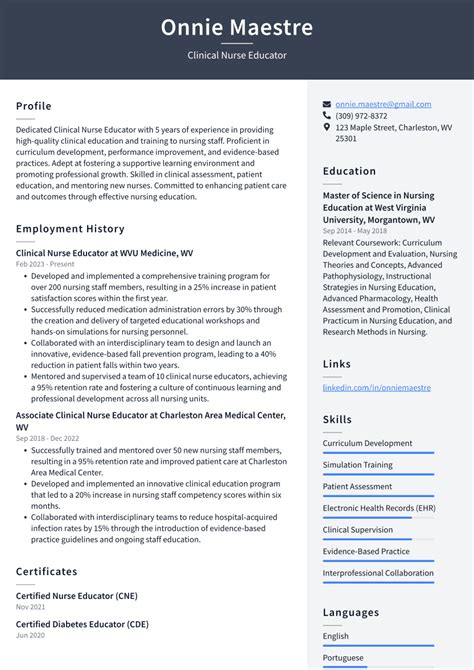 Top 16 Clinical Nurse Educator Resume Objective Examples