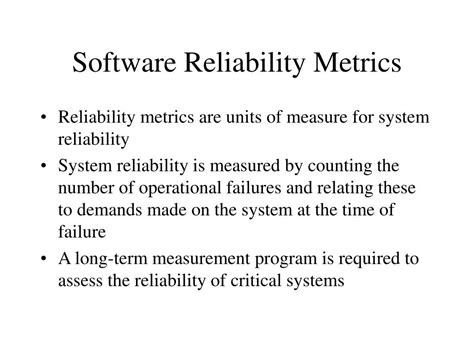 ppt software reliability powerpoint presentation free download id 327939