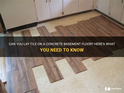 Can You Lay Tile On A Concrete Basement Floor Here S What You Need To
