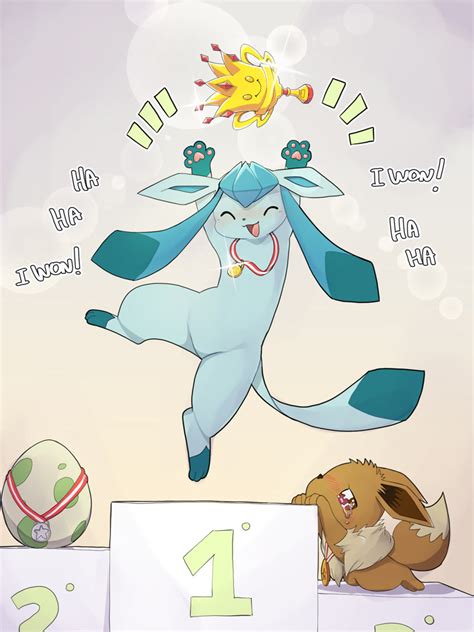 135863 Safe Artistxripy Eevee Eeveelution Fictional Species Glaceon Mammal Feral