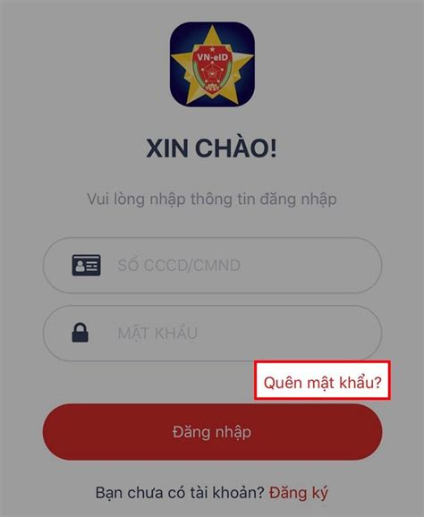 Cách lấy lại mật khẩu VneID thực hiện như thế nào