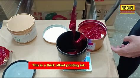 Mixing Of Offset Printing Ink FineCause YouTube