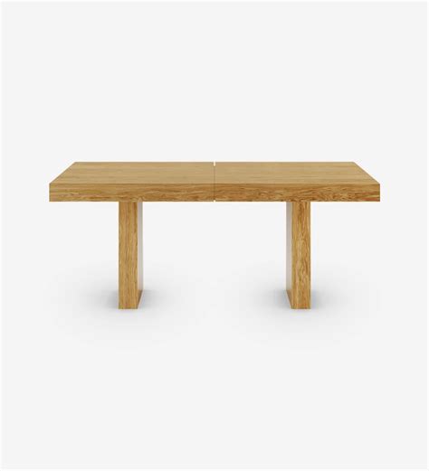 Mesa De Jantar Extens Vel Retangular Em Carvalho Natural Antarte