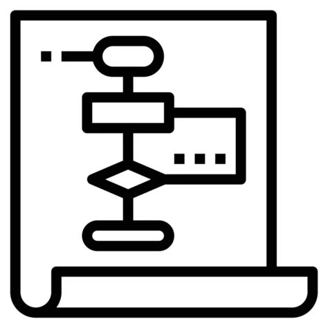 Diagrama Diagrama Flujo Icono Estilo Contorno Vector De Stock Por ©iconfinder 480337044