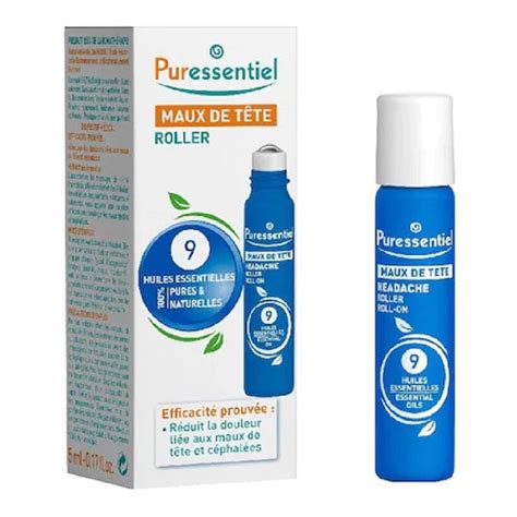 PURESSENTIEL HEADACHE ROLL ON PENTRU DURERI DE CAP 9 ULERIURI ESENTIALE